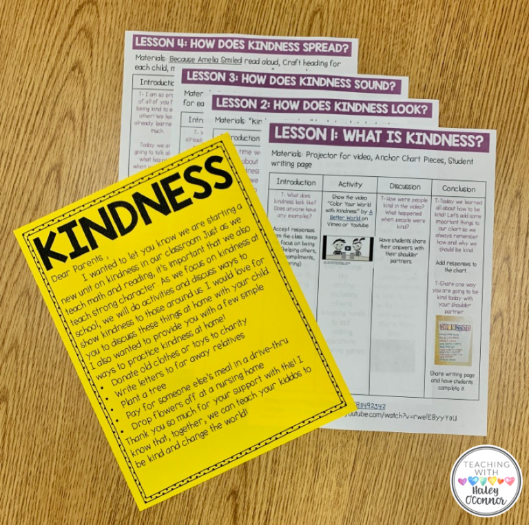 Kindness Lessons and Activities | Teaching With Haley O'Connor