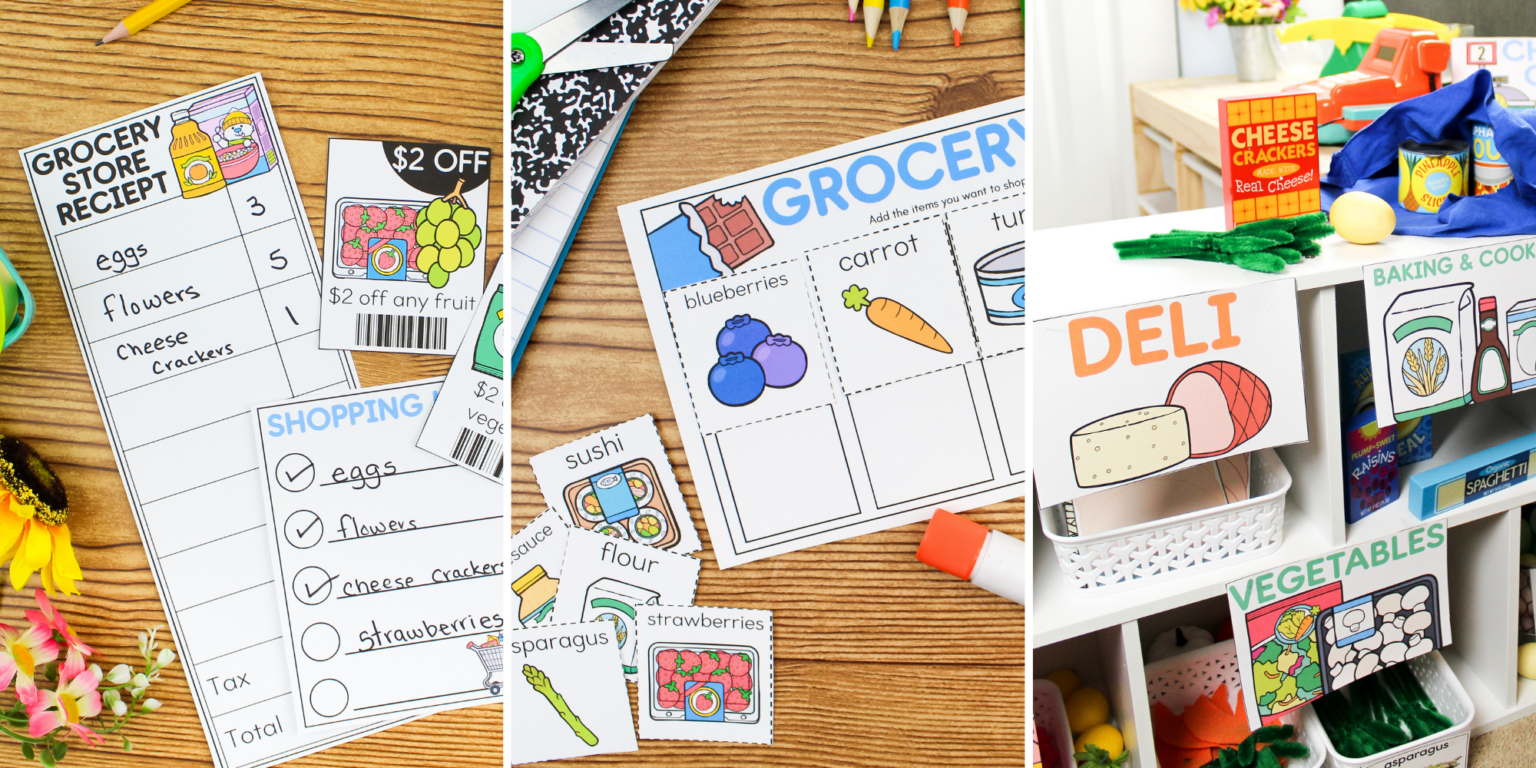 Grocery Store Dramatic Play Book Suggestions | Teaching With Haley O'Connor